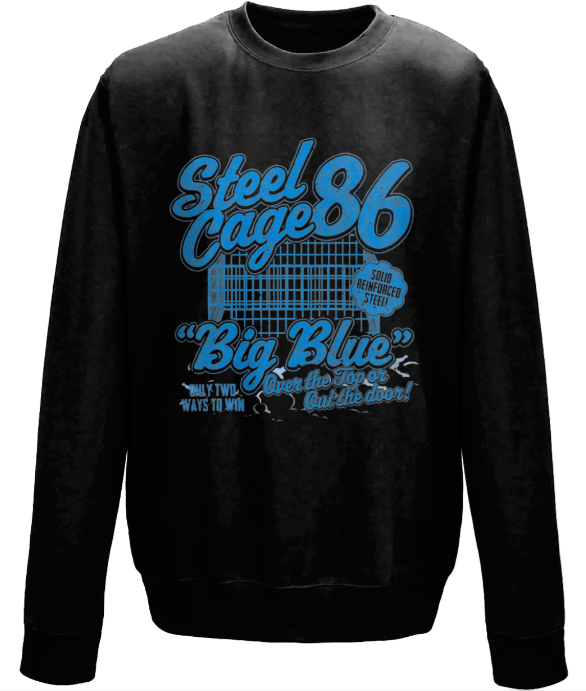 Steel Cage "Big Blue" Sweatshirt | Finishing Move - WrestleShop